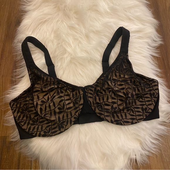 Olga | Intimates & Sleepwear | Black Tan Olga Unlined Bra Size 42d ...